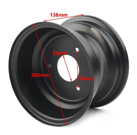 7" Wheel Rim (3 Holes) Wheel Rim Hole Distance78mm 16x8-7 Tire For ...
