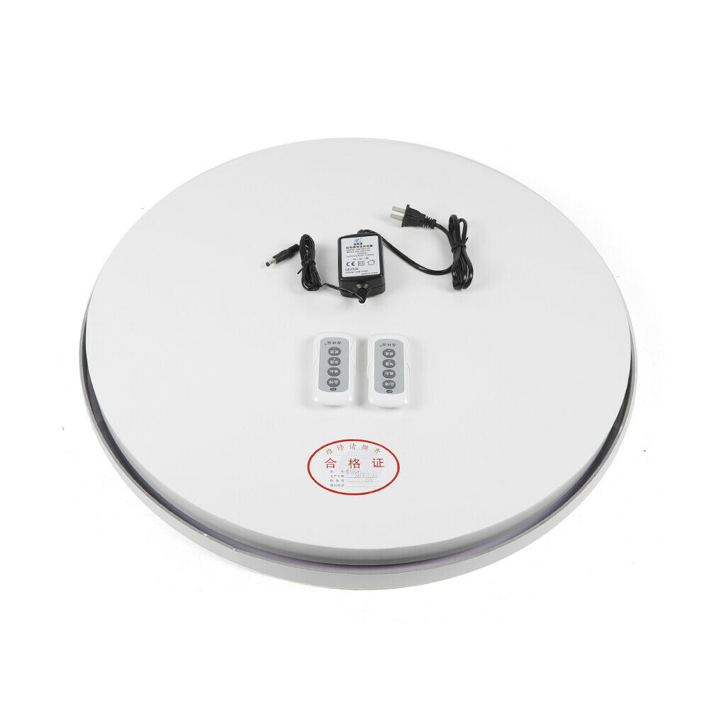 Electric Turntable Platform 60CM ABS Two-Way Rotation 3 Speed Remote ...