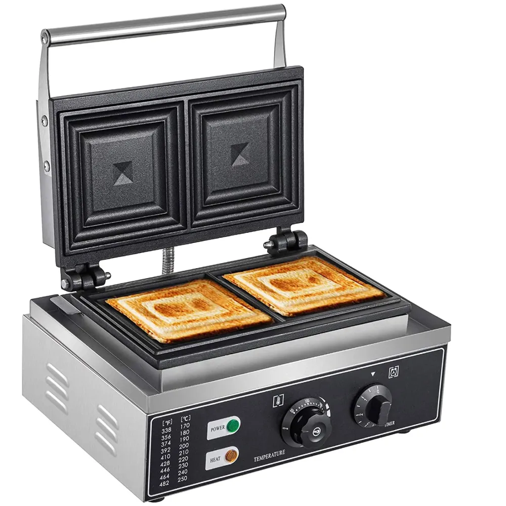 CNCEST Commercial Sandwich Machine, 1500W Electric Sandwich Press Grill ...