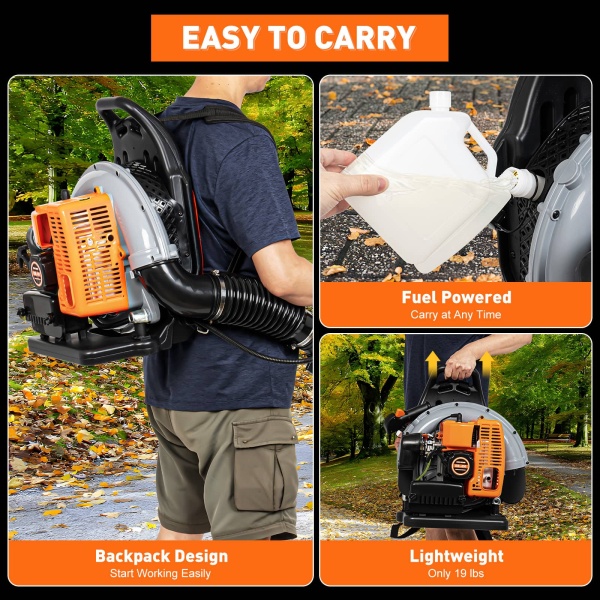 backpack leaf blower gas