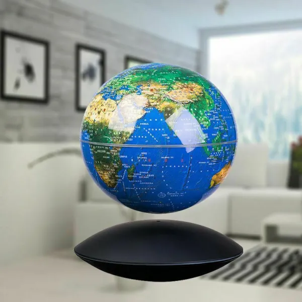 Modern Floating World Globe LED World Map Globe Light Home Office ...