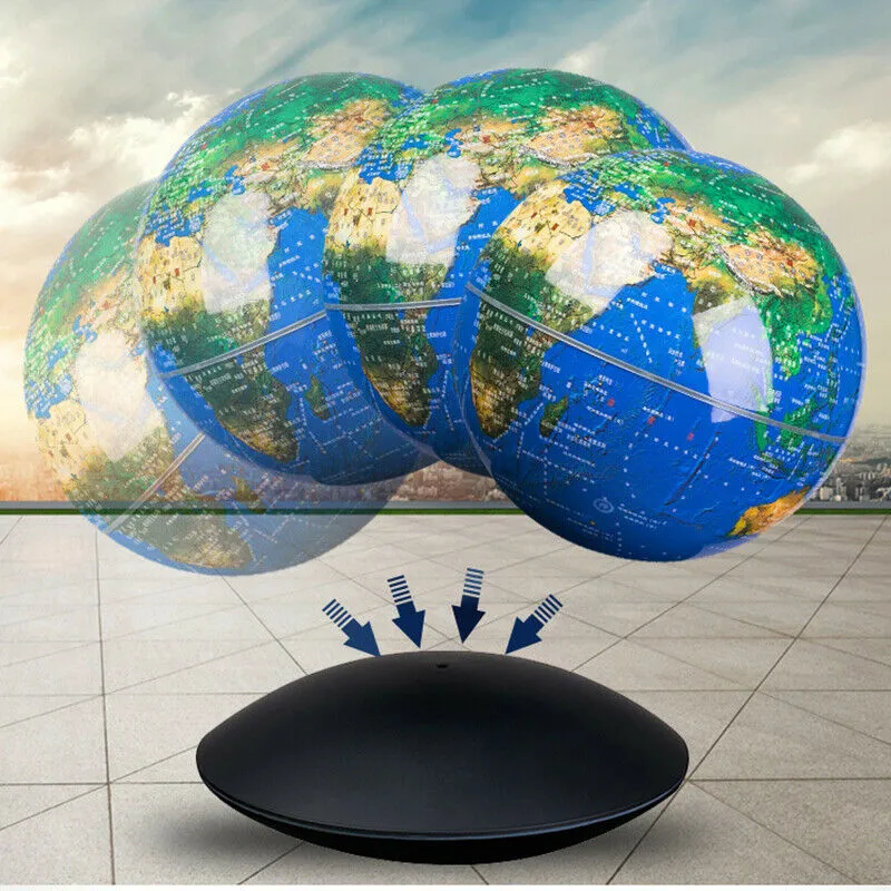 Modern Floating World Globe LED World Map Globe Light Home Office ...