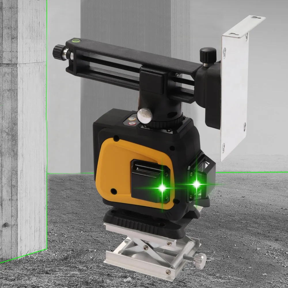 Green Laser Level Construction 3 Plane Leveling Alignment Cross Line