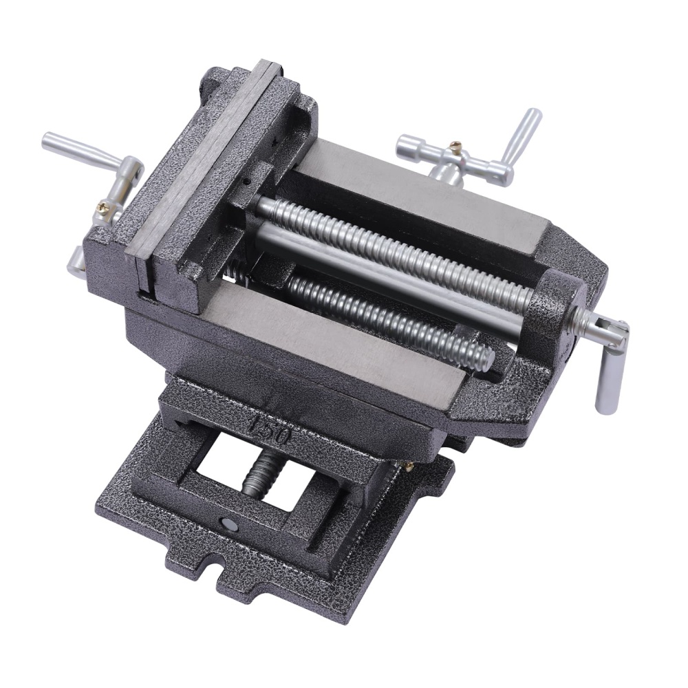 6" Cross Slide Vise Drill Press Milling Vise, Bench Mount Clamp Machine ...