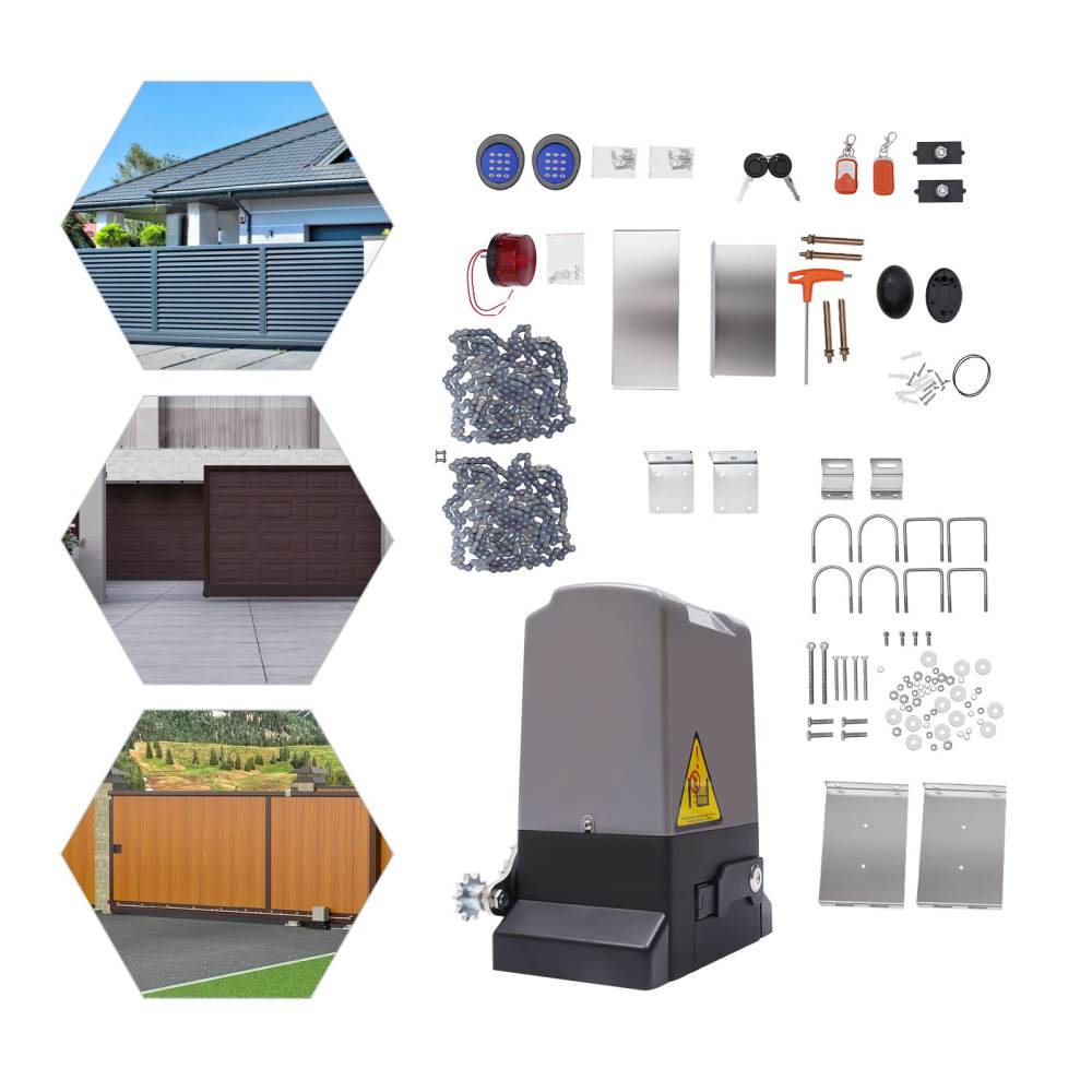 2500 Lb Automatic Sliding Gate Kit Opener Electric Rolling Driveway ...