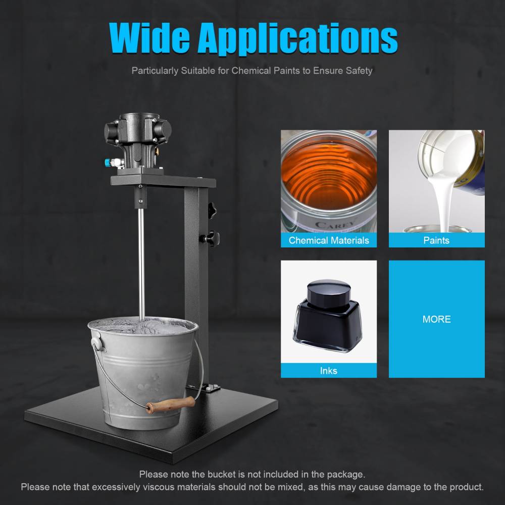 5 Gallon 1/4 HP 50L Stainless Steel Pneumatic Mixer | CNCEST