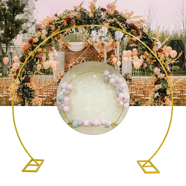 gold circle ring backdrop