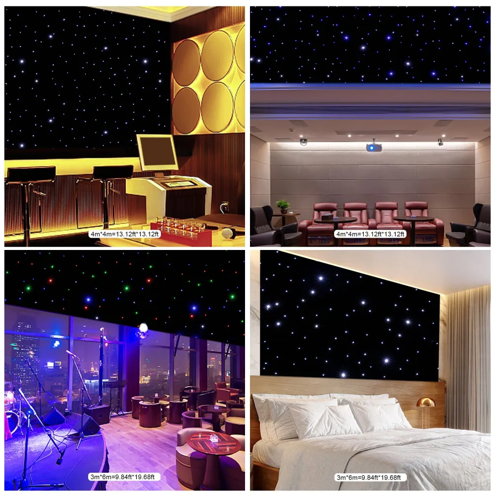 LED Star Light Curtain Backdrops with DMX Control Stage Wedding Starry